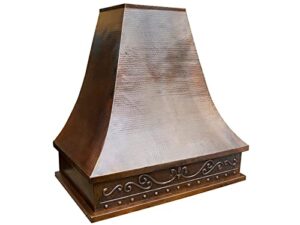 copper range hood wall mount tower