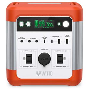 vatid portable power generator,600w 518wh solar power generator,110v ac,12v regulated dc,3.5hrs 100% recharge,pure sine wave,65w usb pd rechargeable power generator