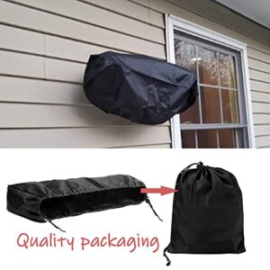 Wall-Mounted Patio Heater Cover - Black 36.5''L *9.5''H *6.5 '' W Electric Heater Cover,420D Oxford Waterproof Dustproof Infrared Heater Covers for Indoor Outdoor Garage Backyard Hanging Patio Heaters