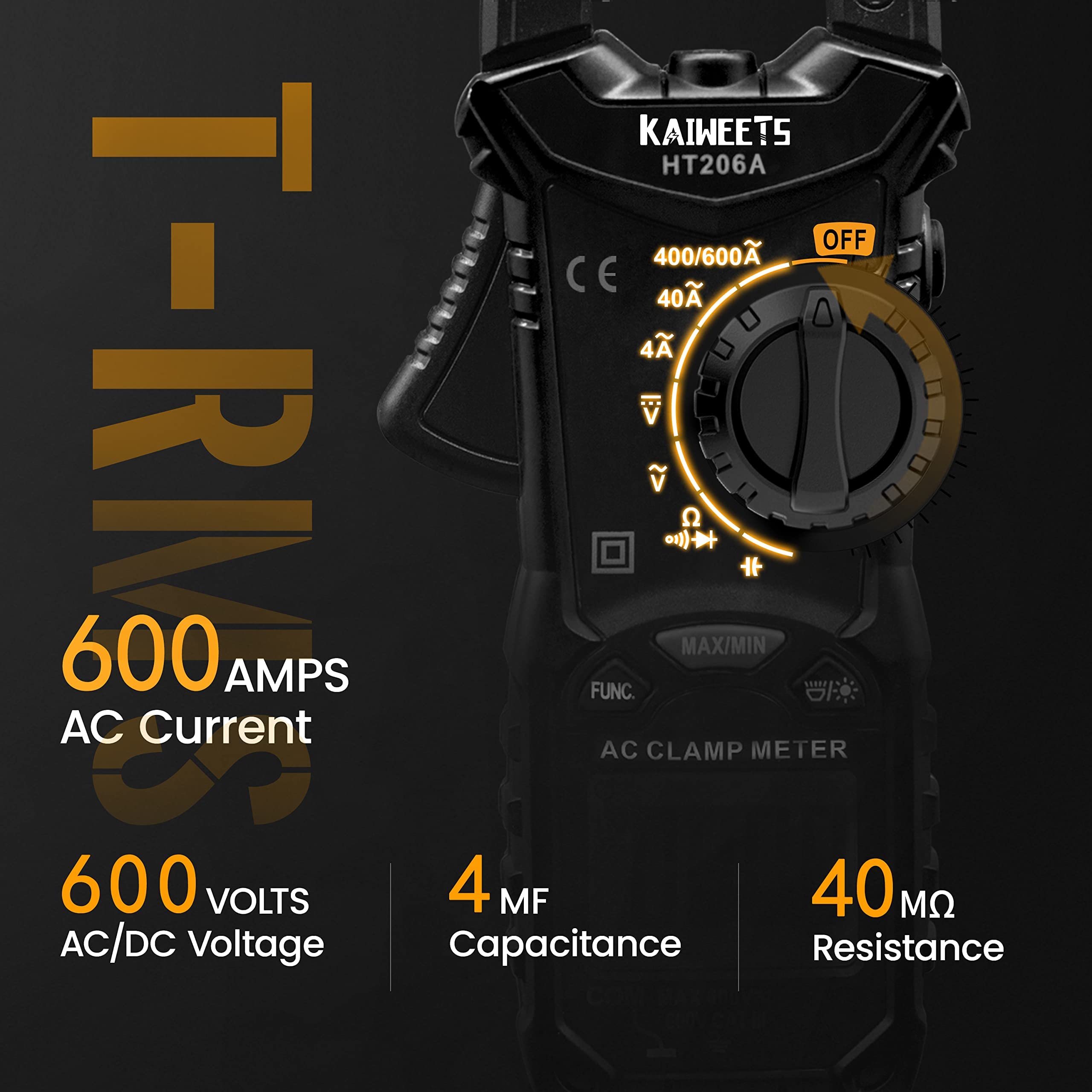 KAIWEETS HT100 Voltage Tester & HT206A Clamp Meter