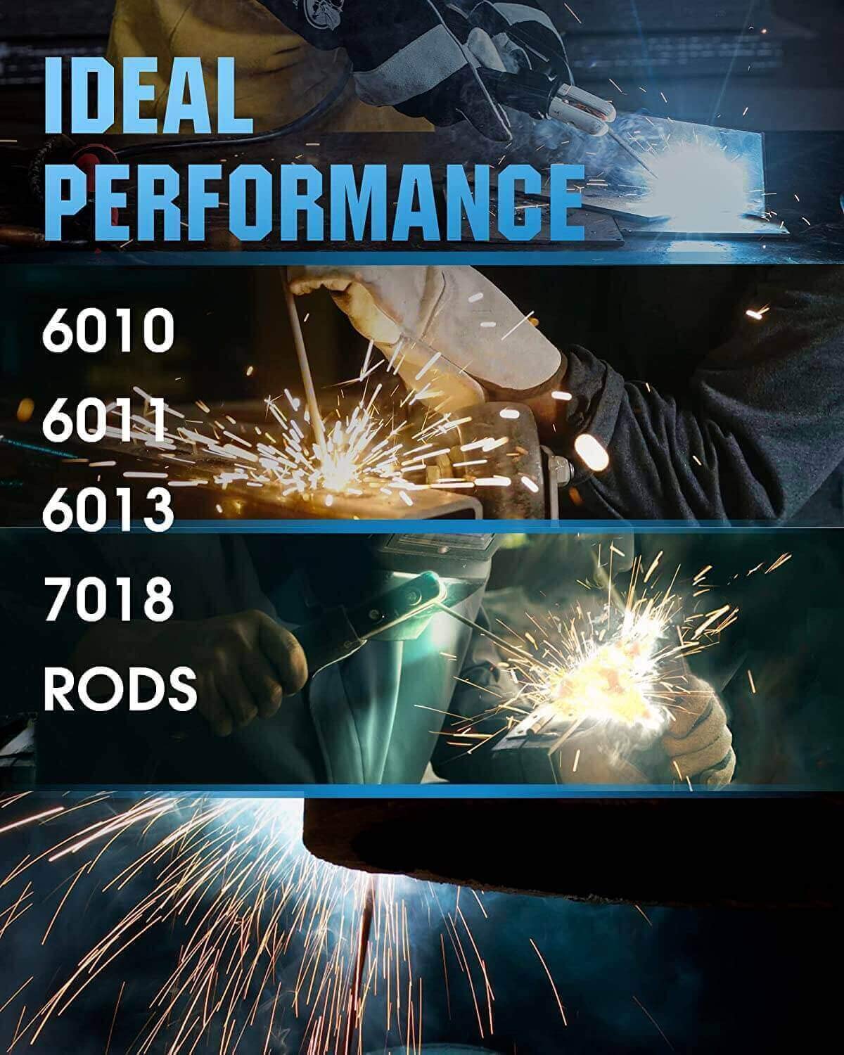 Wrdlosy 250Amp Welder, 10PCS Welding Rods Welding Gloves Welding Hammer, Small Portable Welding Machine, For Beginners Welder Machine, Stick Welder, 360°Large Area Heat Dissipation ARC Welder