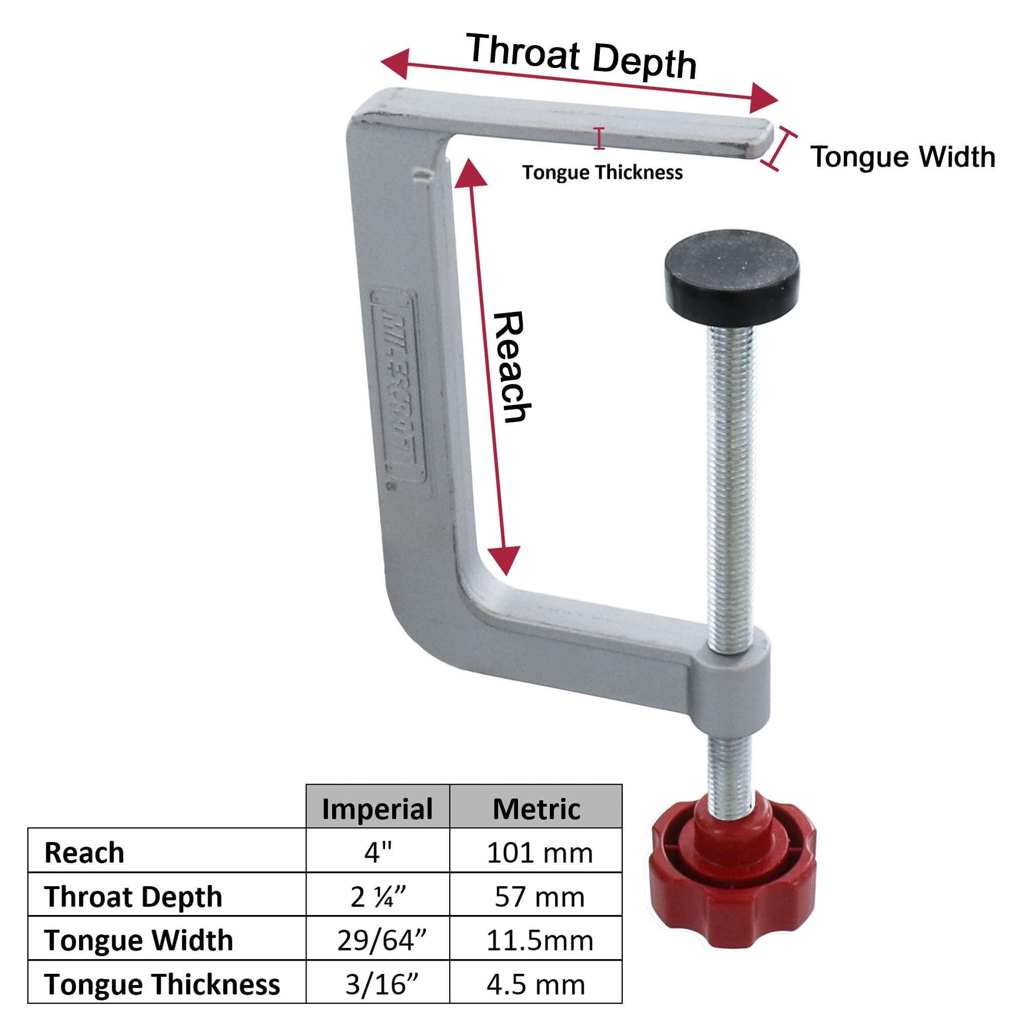 Milescraft 4021 Track Clamps – Track Saw and T-Track Hold Down Clamps (2 pack)