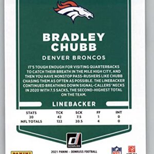 2021 Donruss #182 Bradley Chubb Denver Broncos NFL Football Card NM-MT