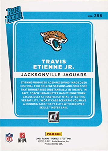 2021 Donruss #258 Travis Etienne Jr. Jacksonville Jaguars (RC - Rookie Card) NM-MT NFL Football Rated Rookies