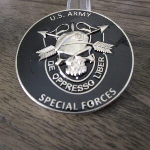 Oneworldtreasures United States Army Special Forces Group Airborne SFG A Green Berets Skull Challenge Coin