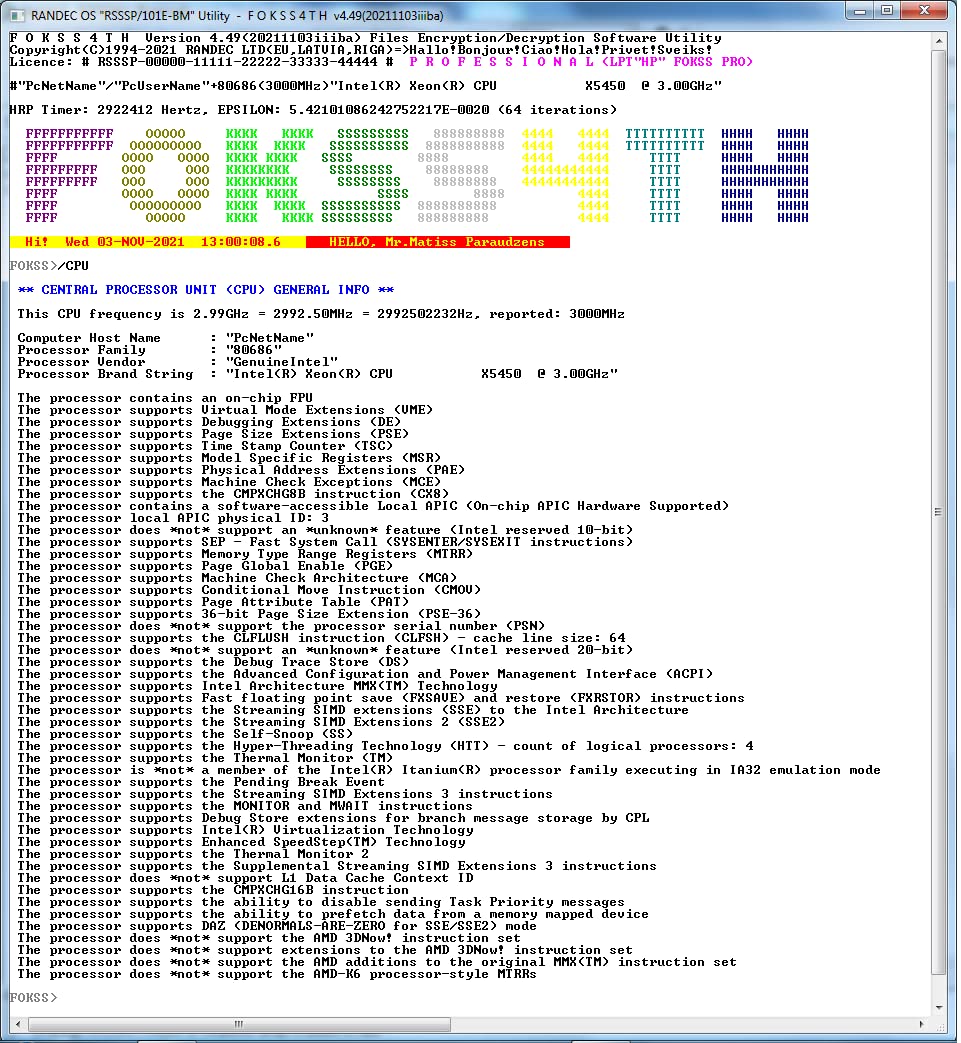 RANDEC FOKSS4th PRO Version File Encryption and Decryption Software based on Aladdin HASP Parallel Port (LPT) HASP4 M1 Security Key