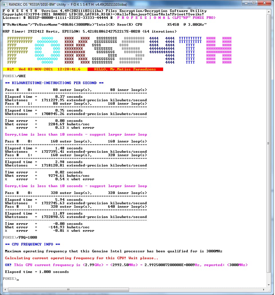 RANDEC FOKSS4th PRO Version File Encryption and Decryption Software based on Aladdin HASP Parallel Port (LPT) HASP4 M1 Security Key