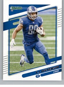 2021 donruss #176 t.j. hockenson detroit lions nfl football card nm-mt