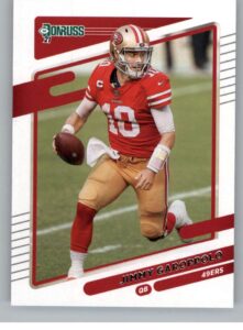 2021 donruss #53 jimmy garoppolo san francisco 49ers nfl football card nm-mt