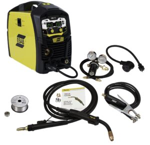 esab emp 210 flux-core/mig multi-process welder — 120v/130v, 10a–200a output, model# 0700503200