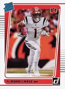 2021 donruss #262 ja'marr chase cincinnati bengals (rc - rookie card) nm-mt nfl football rated rookies