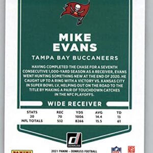 2021 Donruss #101 Mike Evans Tampa Bay Buccaneers NFL Football Card NM-MT