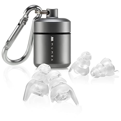 Mumba Musicians Ear Plugs, Upgraded High Fidelity Ear Plugs in Samller Size, 25dB Concert Earplugs Reduce Noise for All Frequency, High Decibel Ear Plugs for Musicians, Festival, DJ’s