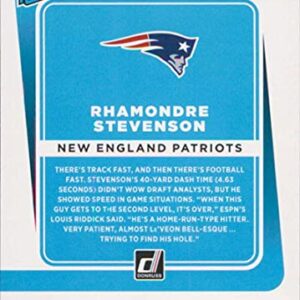 2021 Donruss #286 Rhamondre Stevenson New England Patriots Rated Rookies NFL Football Card (RC - Rookie Card) NM-MT