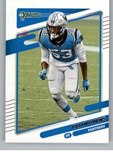 2021 donruss #224 brian burns carolina panthers nfl football card nm-mt