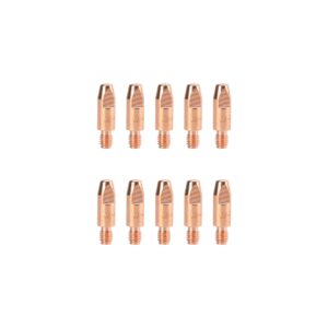 hynade mig torch contact tip for mig welding torch, mig welder, tweco binzel or clarke, 0.035, 10-pack,copper (0.035'' (0.9mm)