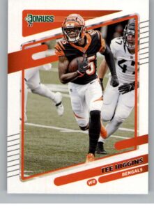 2021 donruss #213 tee higgins cincinnati bengals nfl football card nm-mt