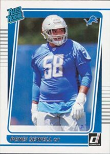 2021 donruss #328 penei sewell detroit lions (rc - rookie card) nm-mt nfl football rated rookies