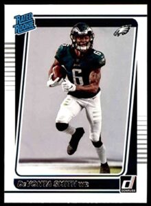 2021 donruss #261 devonta smith philadelphia eagles rated rookies nfl football card (rc - rookie card) nm-mt