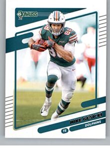 2021 donruss #64 mike gesicki miami dolphins nfl football card nm-mt