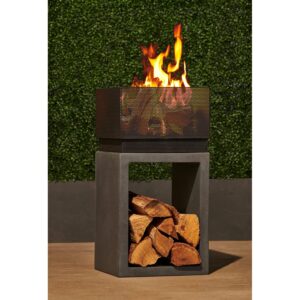 bellacor® wood burning outdoor fire column