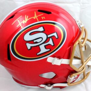 Frank Gore Signed F/S San Francisco 49ers Flash Speed Helmet-Beckett W Hologram Gold