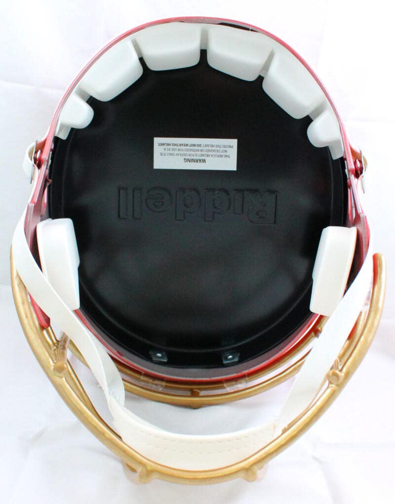 Frank Gore Signed F/S San Francisco 49ers Flash Speed Helmet-Beckett W Hologram Gold