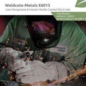 Weldcote Metals E 6013 Welding Rod 3/32 for Safer Welding, Low Manganese Emission Patented Stick Welding Rods, Vacuum Pack (5 lbs) - Made in Israel