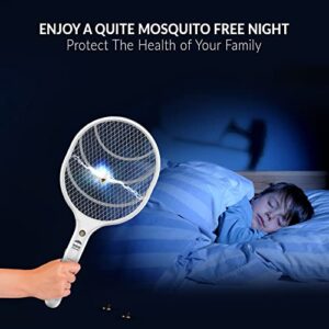 WBM Smart Bug Zapper, Rechargeable Electric Fly Swatter Racket, Large-2PK