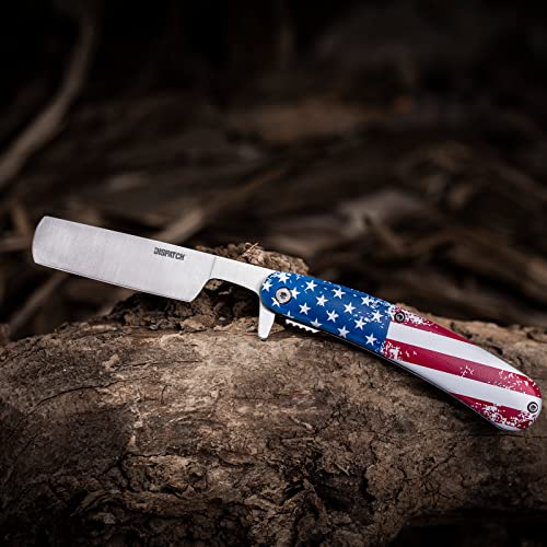 Dispatch Pocket Folding Knife Circular Point Flag Tools For Hunting Hiking Camping Outdoors EDC