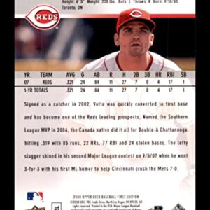 2008 Upper Deck First Edition #299 Joey Votto RC - Rookie Card Cincinnati Reds Baseball NM-MT