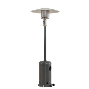 Sunjoy 47,000 BTU Avanti Propane Heater, Gray & Classic Accessories Terrazzo Water-Resistant 34 Inch Round Stand-Up Patio Heater Cover