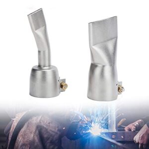 2Pcs Welding Gun Flat Nozzle Hot Air Gun Welding Nozzle 20mm Small+40mm Large Tip for Welder Tool