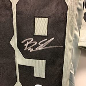 Bryan Edwards Las Vegas Raiders Signed Autograph Custom Jersey Grey W/Black # JSA Witnessed Certified