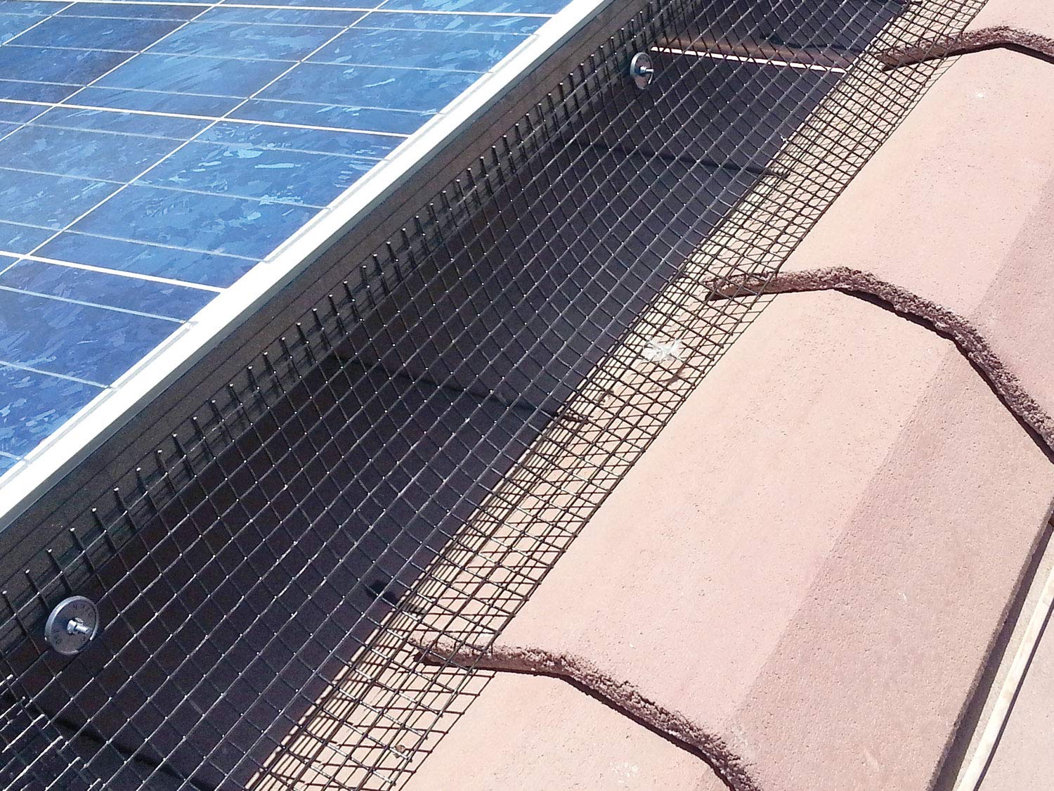 Bird Barrier Wire Mesh Screen for Solar Panel Protection 100’ X 12” X 1/2” Black PVC Coated, Protect Your Solar Panels - Fastener Clips Sold Separately