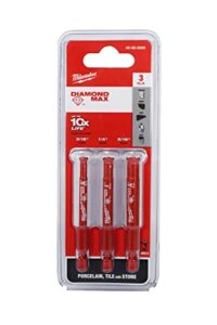 milwaukee 49-56-0500 diamond max diamond grit hole saw 3 piece set 49560500 0