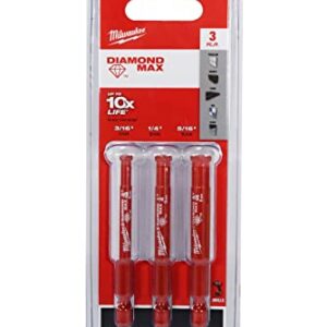 Milwaukee 49-56-0500 Diamond Max Diamond Grit Hole Saw 3 Piece Set 49560500 0