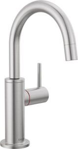 delta faucet contemporary round instant hot water dispenser, arctic stainless