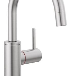 DELTA FAUCET Contemporary Round Instant Hot Water Dispenser, Arctic Stainless