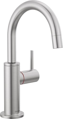 DELTA FAUCET Contemporary Round Instant Hot Water Dispenser, Arctic Stainless