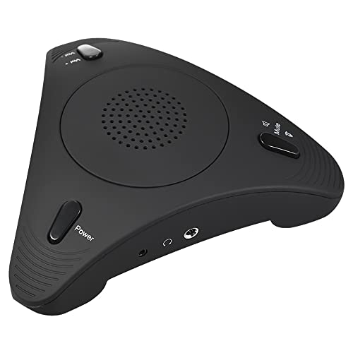 Portable Conference Microphone 360° Voice Pickup, Instant Conferencing Anywhere, Sound-Enhanced, Intelligent Noise Reduction, Compatible with Leading Platforms