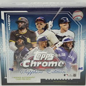 2021 Topps Chrome Sapphire Edition Card Box