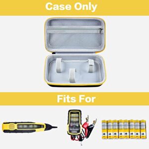 Case Compatible with Klein Tools VDV500-820 Cable Tracer/ Probe Tone Pro Kit, Mesh Pocket for AA Batteries, Adapter and Other Accessory Kit - Black