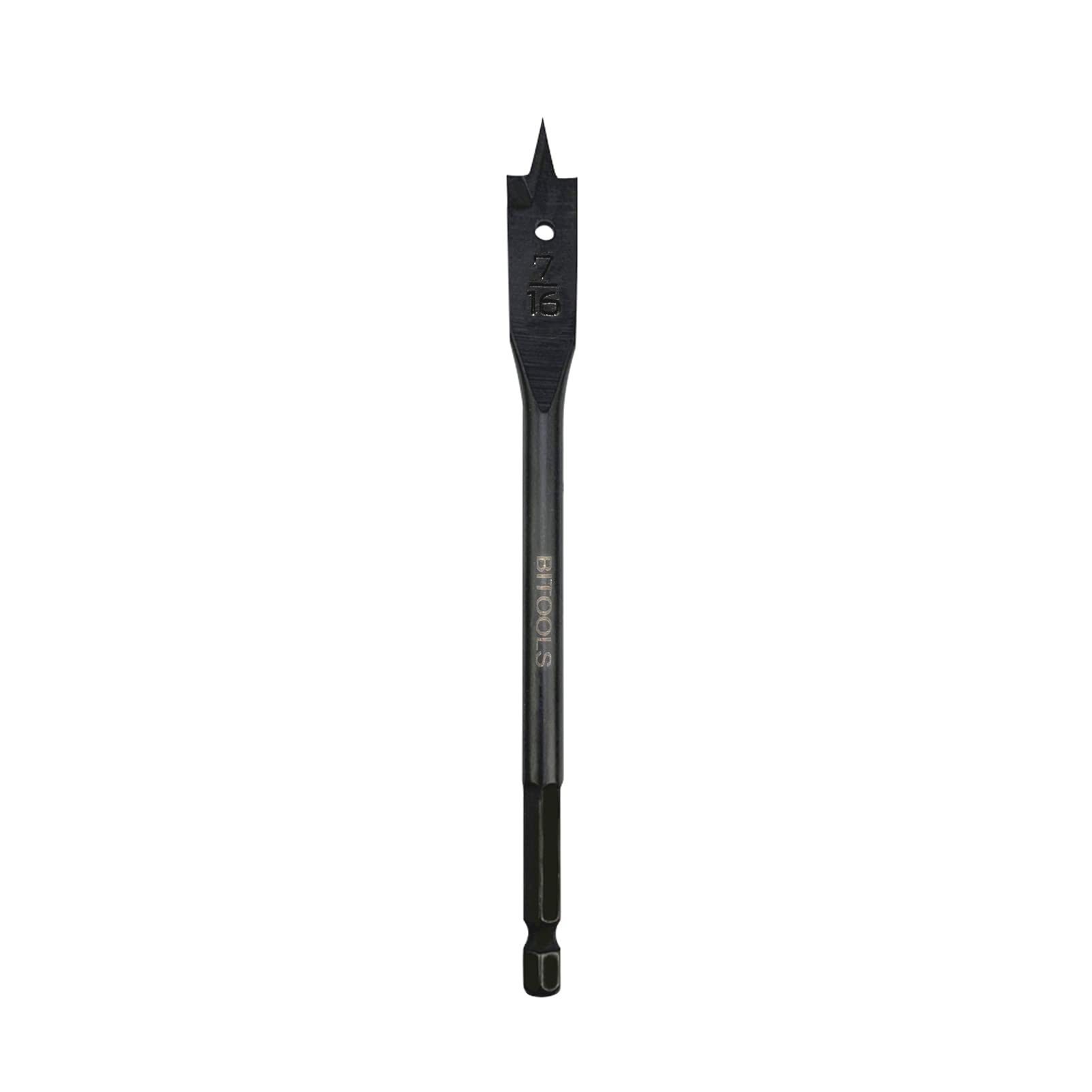 BITOOLS 5/16 Spade Bit Paddle Bit with a Black Oxide Coating