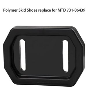 HPENP 2 Pack Snowblower Skid Shoes Slide Shoe with Mounting Hardware for 731-06439 Polymer Snow Blower Slide Shoe