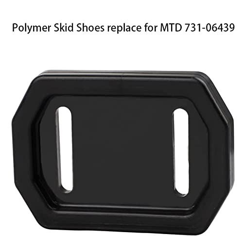 HPENP 2 Pack Snowblower Skid Shoes Slide Shoe with Mounting Hardware for 731-06439 Polymer Snow Blower Slide Shoe