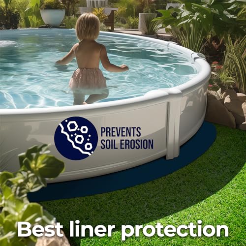 Shop Square 15-Foot Pool Liner Pad for Above Ground Pools - Under Pool Padding, Above Ground Pool Pad, Puncture Protection, Extend Liner Life, Durable Geotextile Material