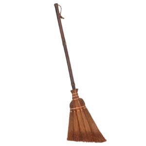 kids broom toy natural straw broom wooden handle broom for indoor outdoor daily floors cleaning tool