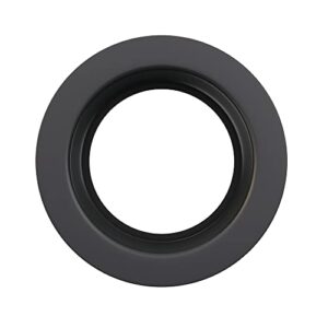 Sink Flange for Garbage Disposal Stainless Steel Fit Universal 3-1/2 Inch Standard Sink Drain Openings Kitchen Sink Garbage Disposal Replacement Accessories (Matte Black)