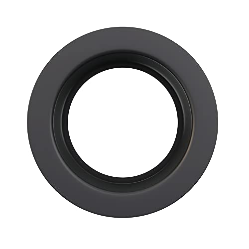 Sink Flange for Garbage Disposal Stainless Steel Fit Universal 3-1/2 Inch Standard Sink Drain Openings Kitchen Sink Garbage Disposal Replacement Accessories (Matte Black)